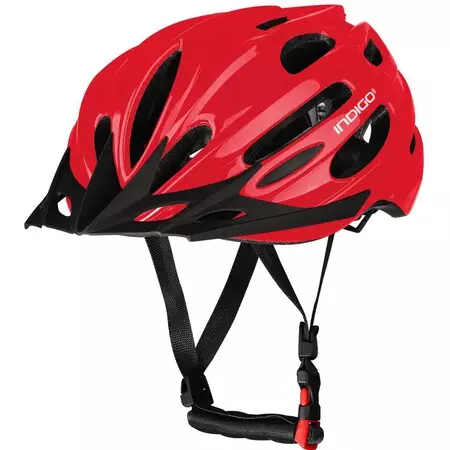 Adult Bicycle Helmet Vented Indigo 55 61 Cm Red