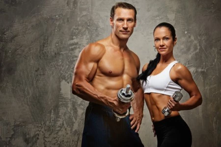 Фитнес мужчина и женщина
