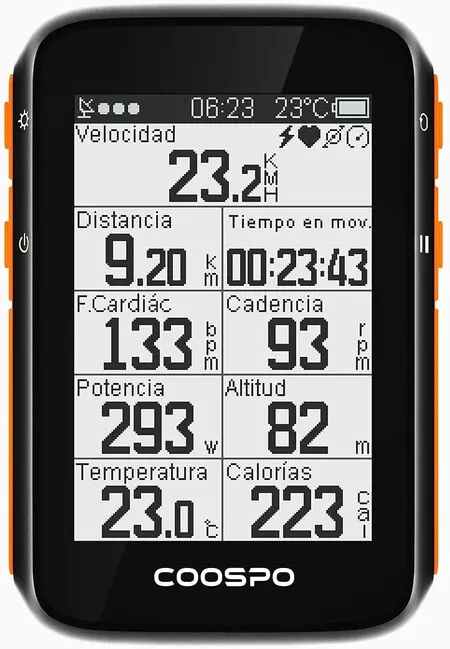 Ciclocomputador GPS CooSpo