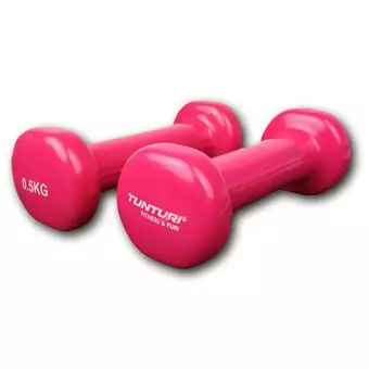 Dumbbells Vinyl Dumbbells 0 5kg Tunturi