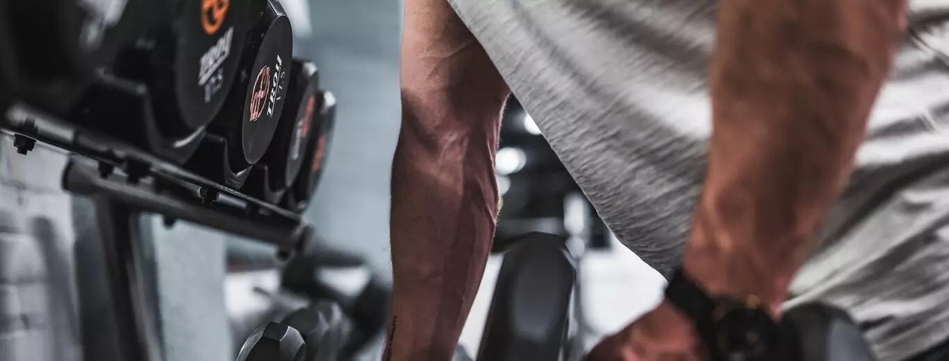 Latihan jeung latihan mangtaun massa otot dina gim tilu poé saminggu.