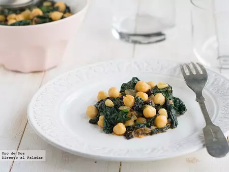 Ginisang Chickpeas Spinach