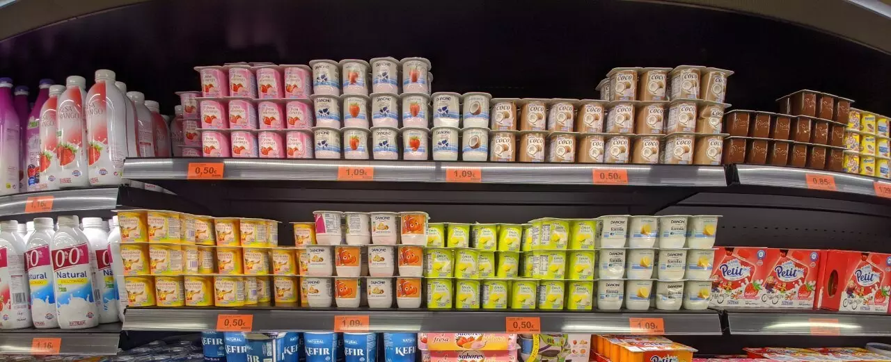 Mercadona yogurts ordered from most to least healthy