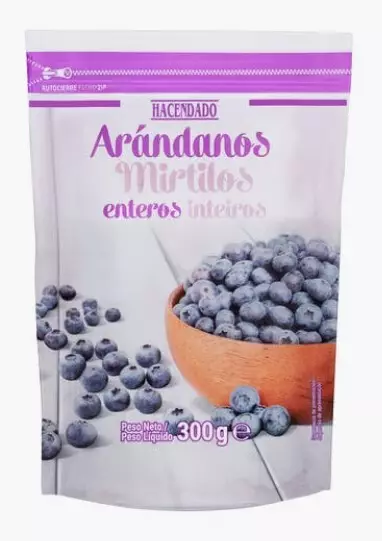 منجمد blueberries