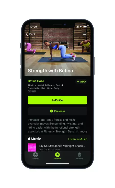 Iphone12 Fitness Fitnessplus កម្លាំងហាត់ប្រាណ
