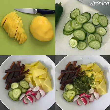 Salad Mangga. Léngkah