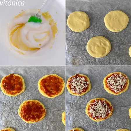 Mini Keto Pizzas Steps2