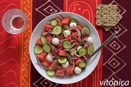 Wassermelonensalate