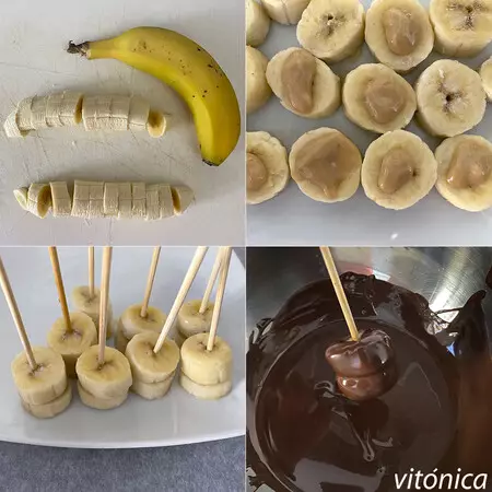 Psos Uachtar Reoite Banana Seacláide