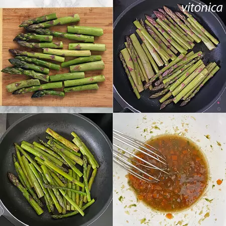 Asparagus Peanuts Steps