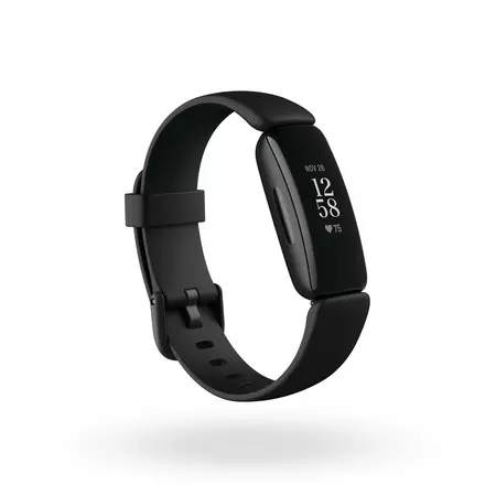 Fitbit Inspire 2Render3qtrコアブラッククロックデフォルトシャドウ