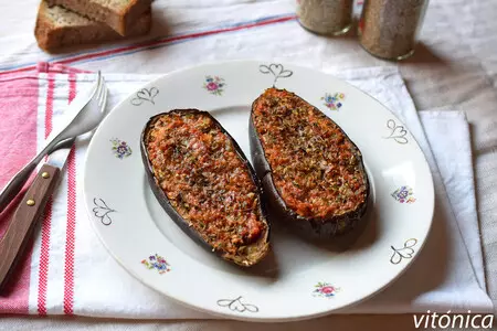 Gefüllte Aubergine