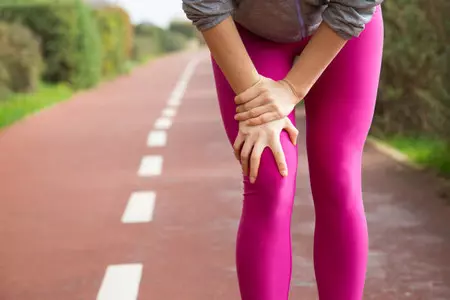 Women's Jogger Stockings Color Pink Knee Injury 1262 18227