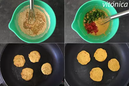 Chickpea pancakes. Matanho