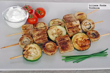 brochettes de tofu